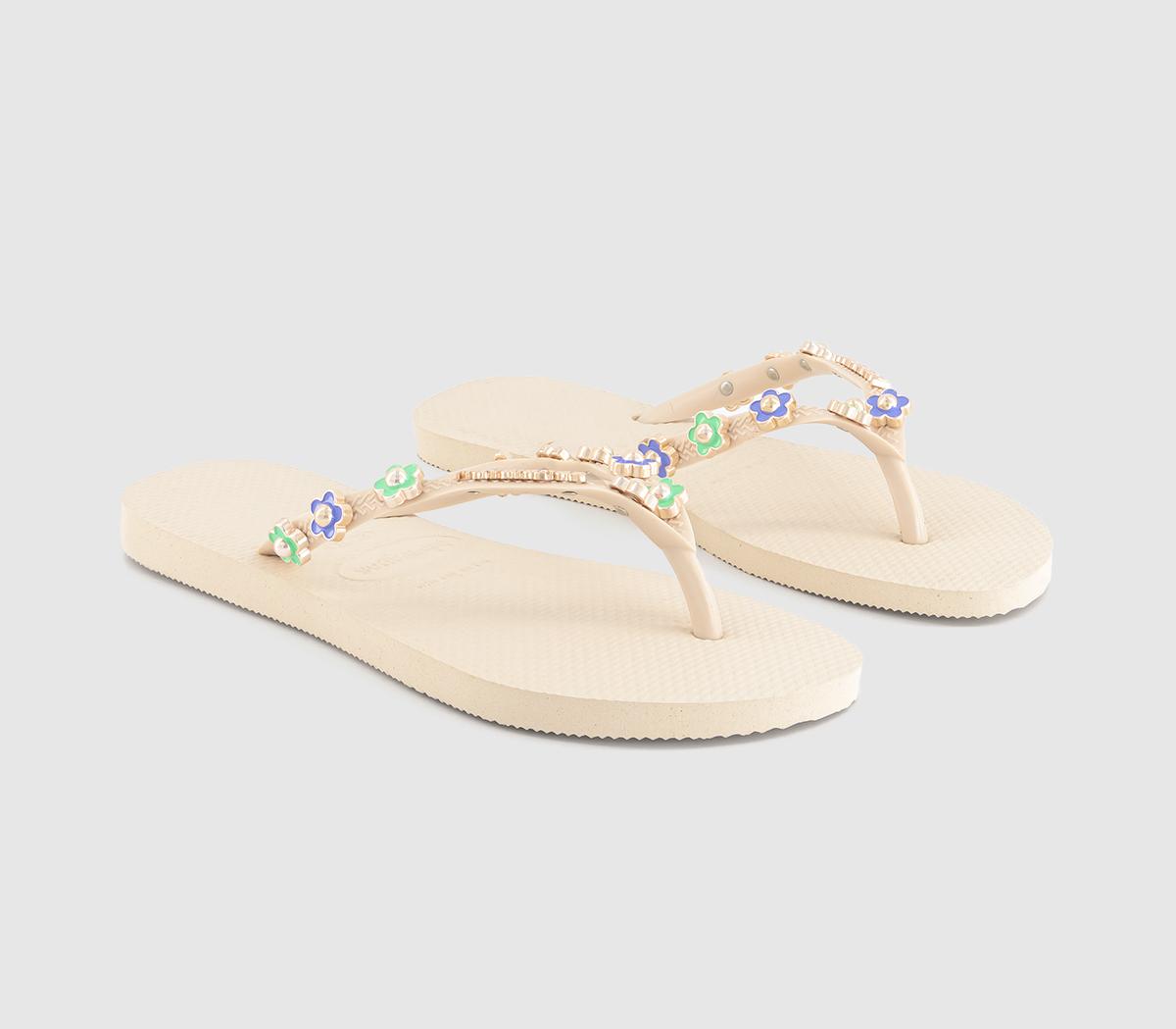 Havaianas Slim Stylish Flip Flops Beige - Women’s Sandals