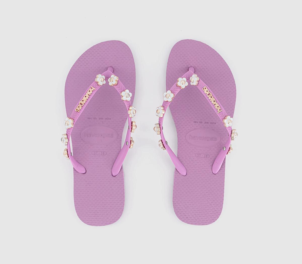 Havaianas Slim Stylish Flip Flops Fresh Lavender - Holiday Shop