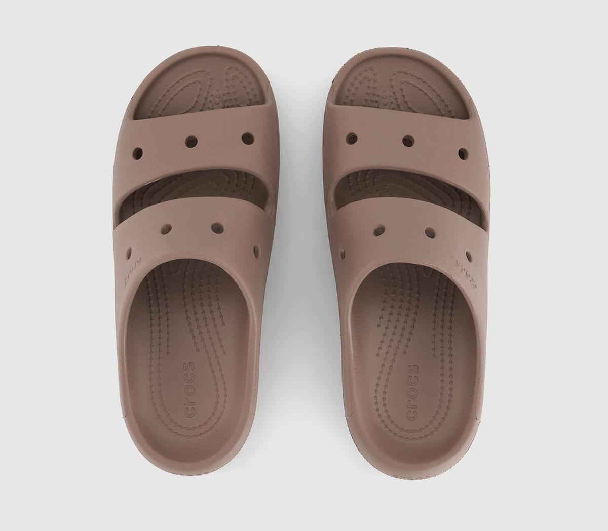 Crocs Classic Crocs Sandals Latte - Women's Vegan Shoes