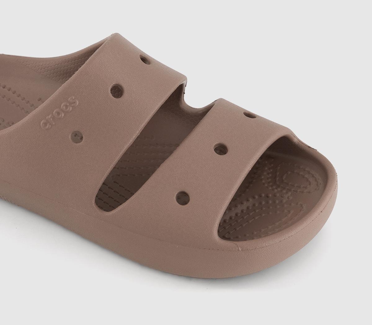 Crocs Classic Crocs Sandals Latte - Women's Vegan Shoes