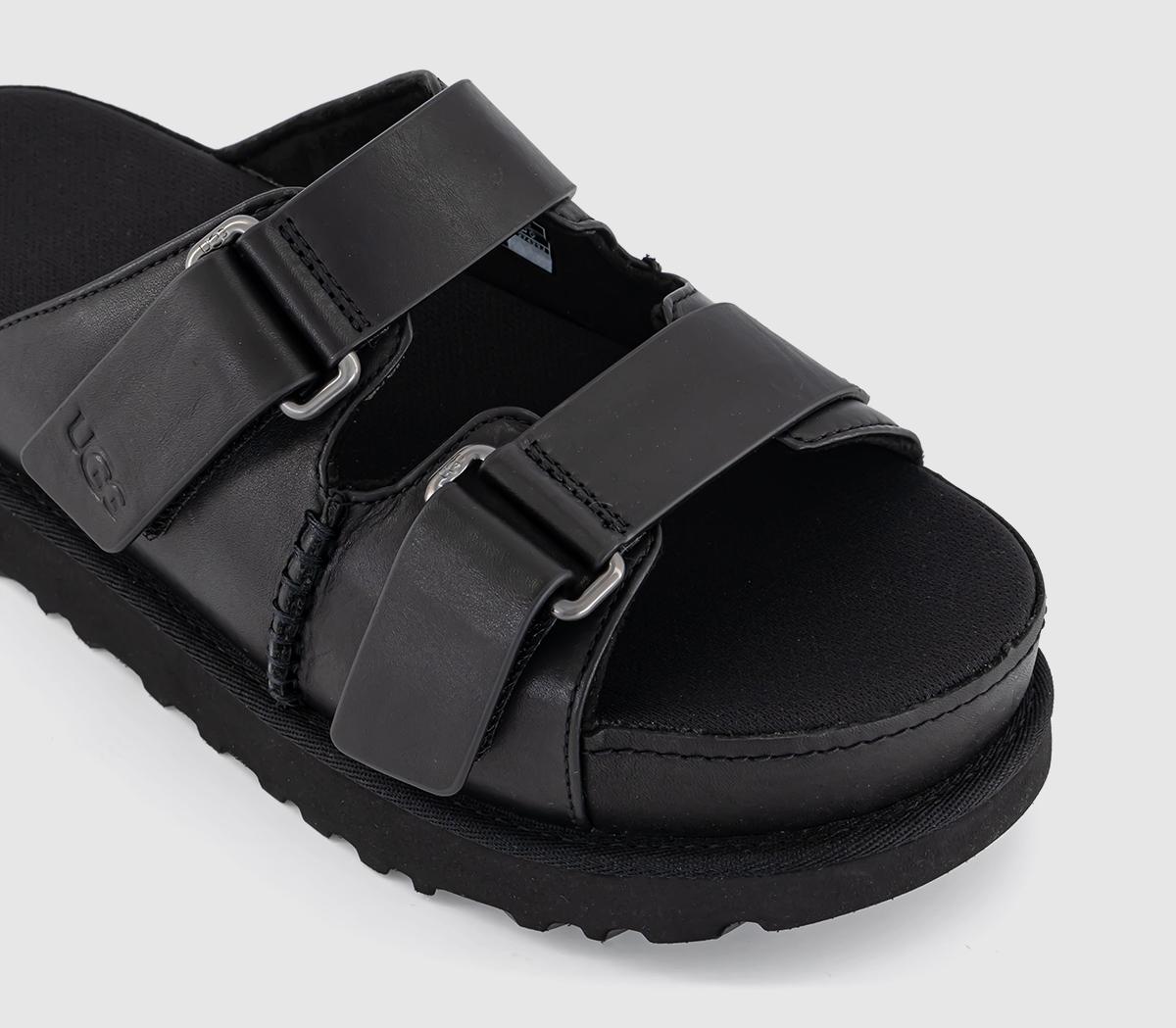 UGG Goldenstar Hi Slides Black - Women’s Sandals