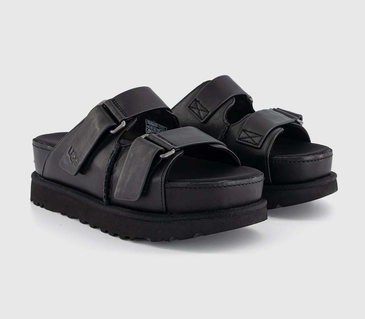 UGG Goldenstar Hi Slides Black - Women’s Sandals