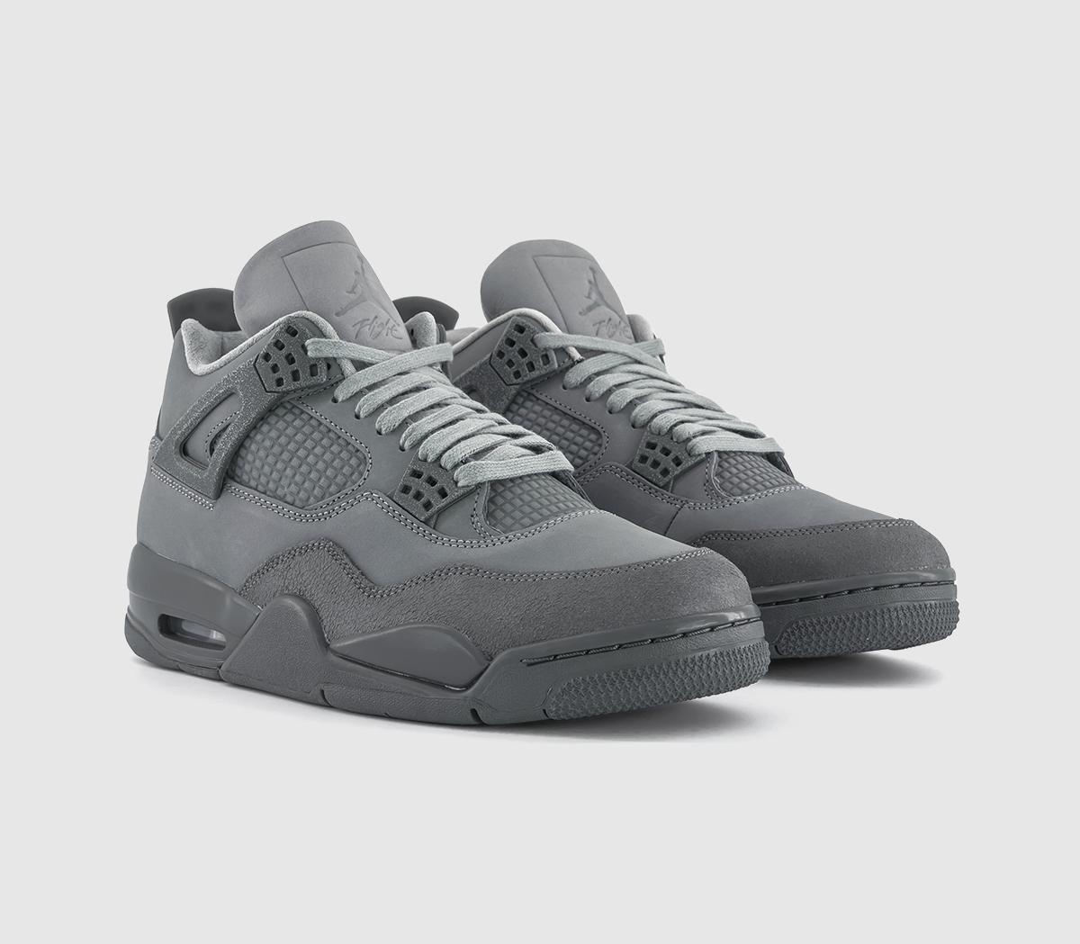 Jordan Air Jordan 4 Retro Trainers Smoke Grey Iron Greycement ...