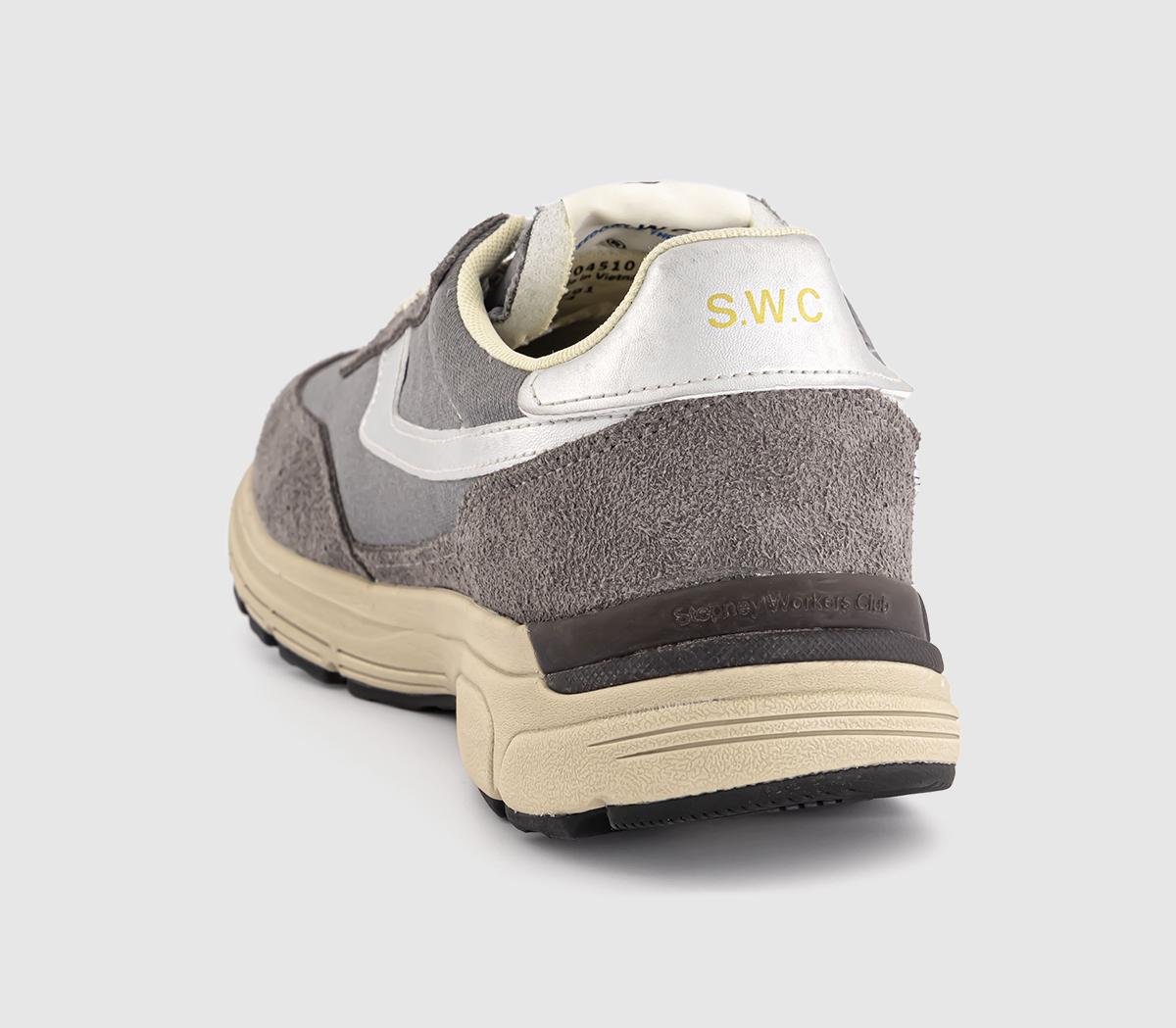 Stepney Workers Club Osier S-strike Trainers Dark Silver - Unisex Sports