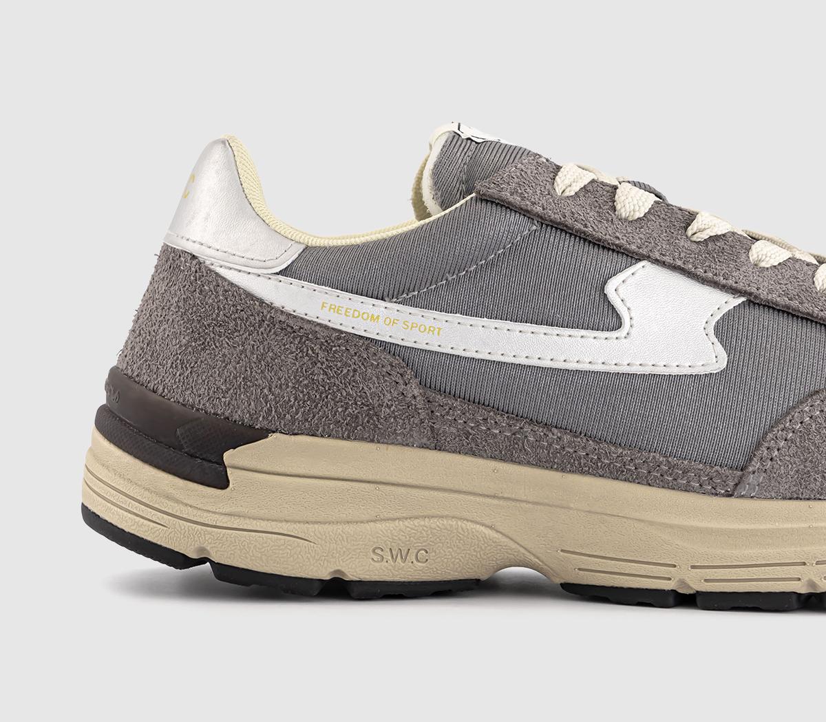 Stepney Workers Club Osier S-strike Trainers Dark Silver - Unisex Sports