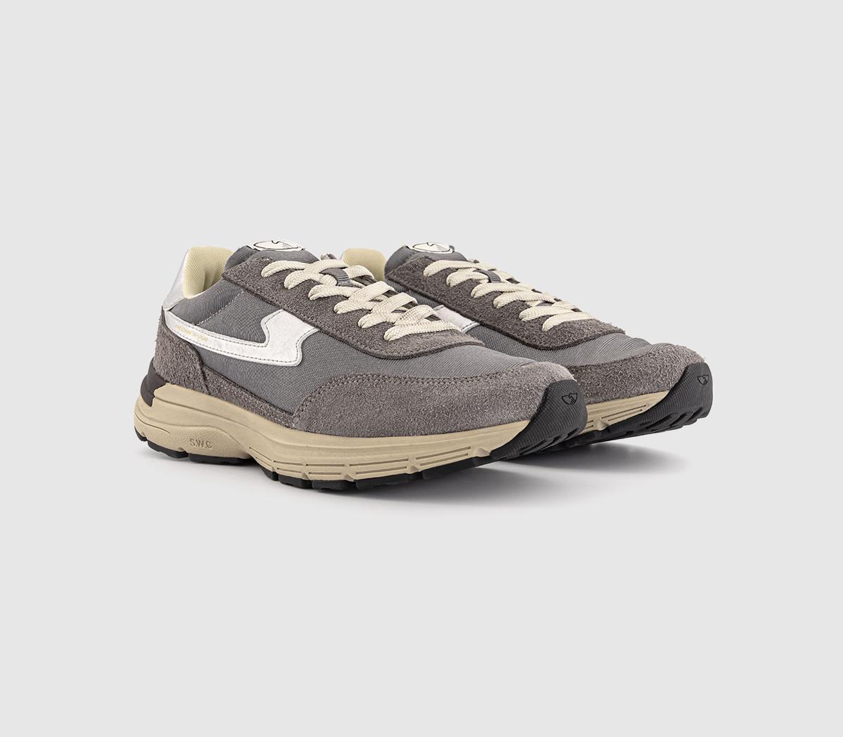 Stepney Workers Club Osier S-strike Trainers Dark Silver - Unisex Sports