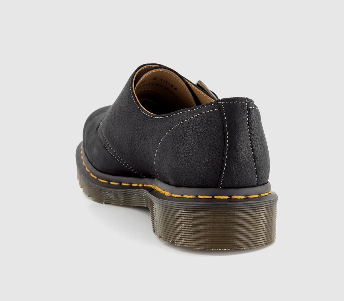 Dr. Martens 1461 Monk Shoes Black Natural Tumble - Men's Casual | King ...