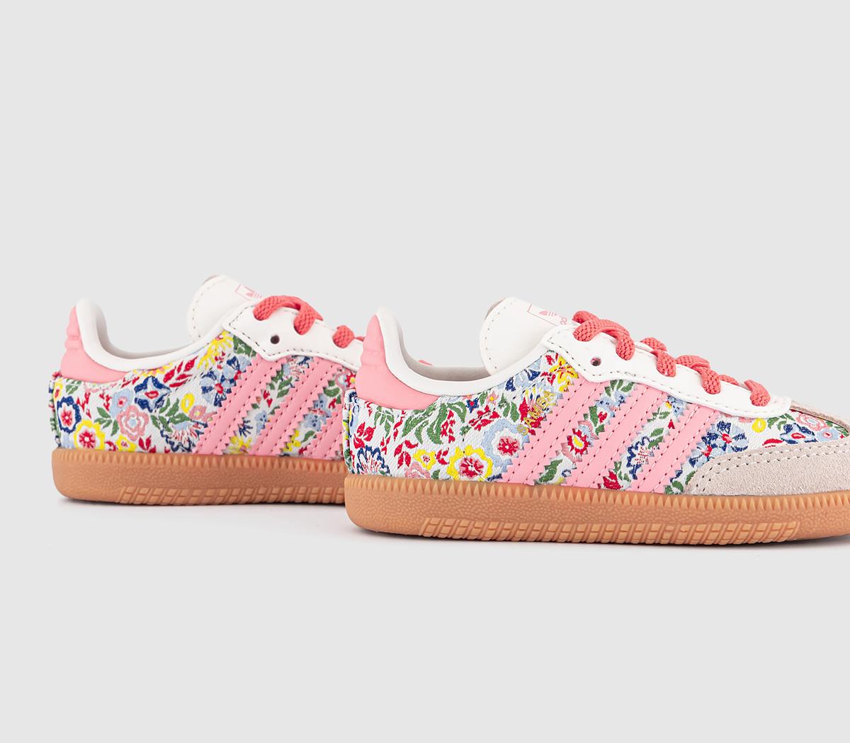 adidas adidas x Liberty London Samba OG Infant Trainers Pink Flower ...