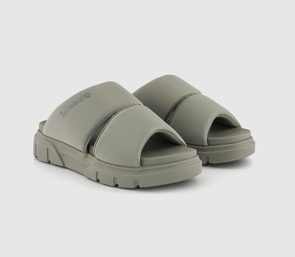 Timberland Greyfield Slide Sandals Light Taupe - Women’s Sandals