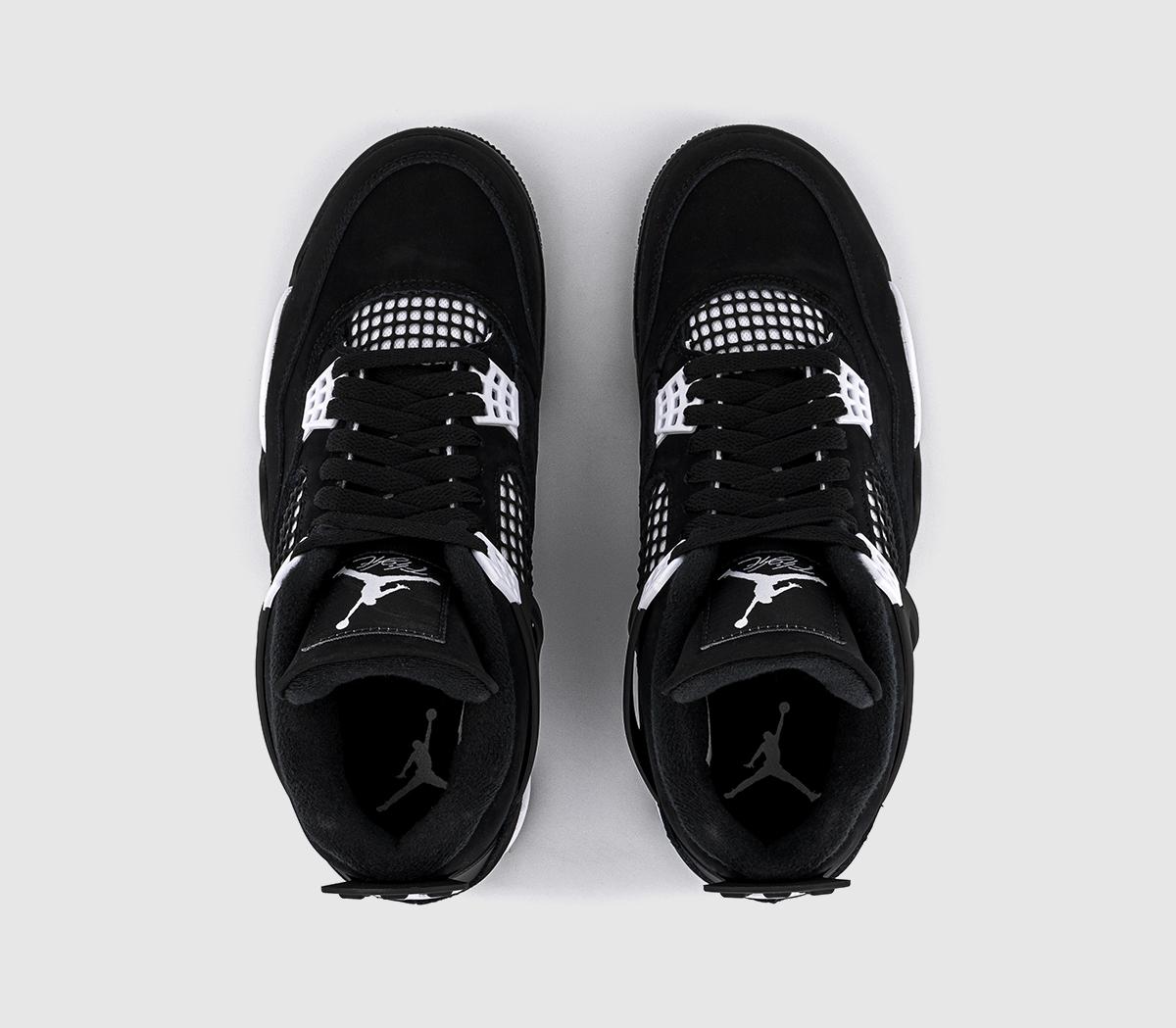 Jordan Air Jordan 4 Retro Black White Black - Unisex Sports