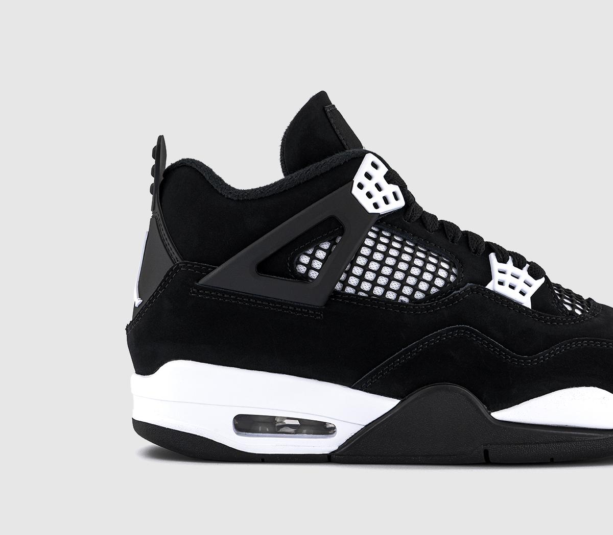 Jordan Air Jordan 4 Retro Black White Black - Unisex Sports