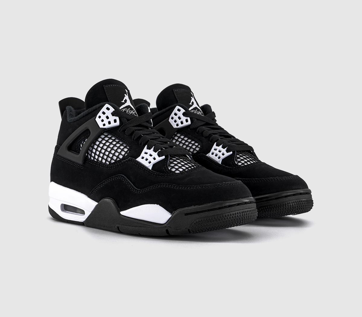 Jordan Air Jordan 4 Retro Black White Black - Unisex Sports