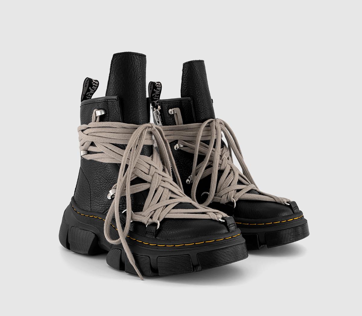 Rick Owens 1460 DMXL Mega Lace Boots W Black - Women's Ankle Boots