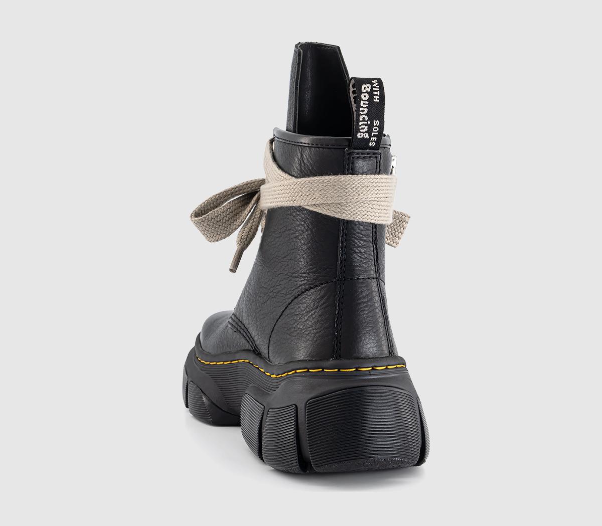 Rick Owens 1460 Dmxl Jumbo Lace Boots W Black - Women's Chunky Boots