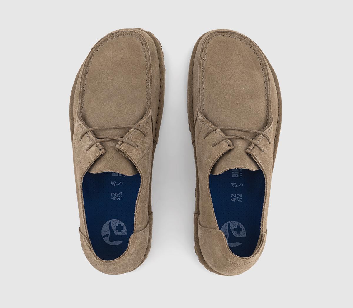 BIRKENSTOCK Utti Lace Shoes Grey Taupe - Men's Casual Shoes