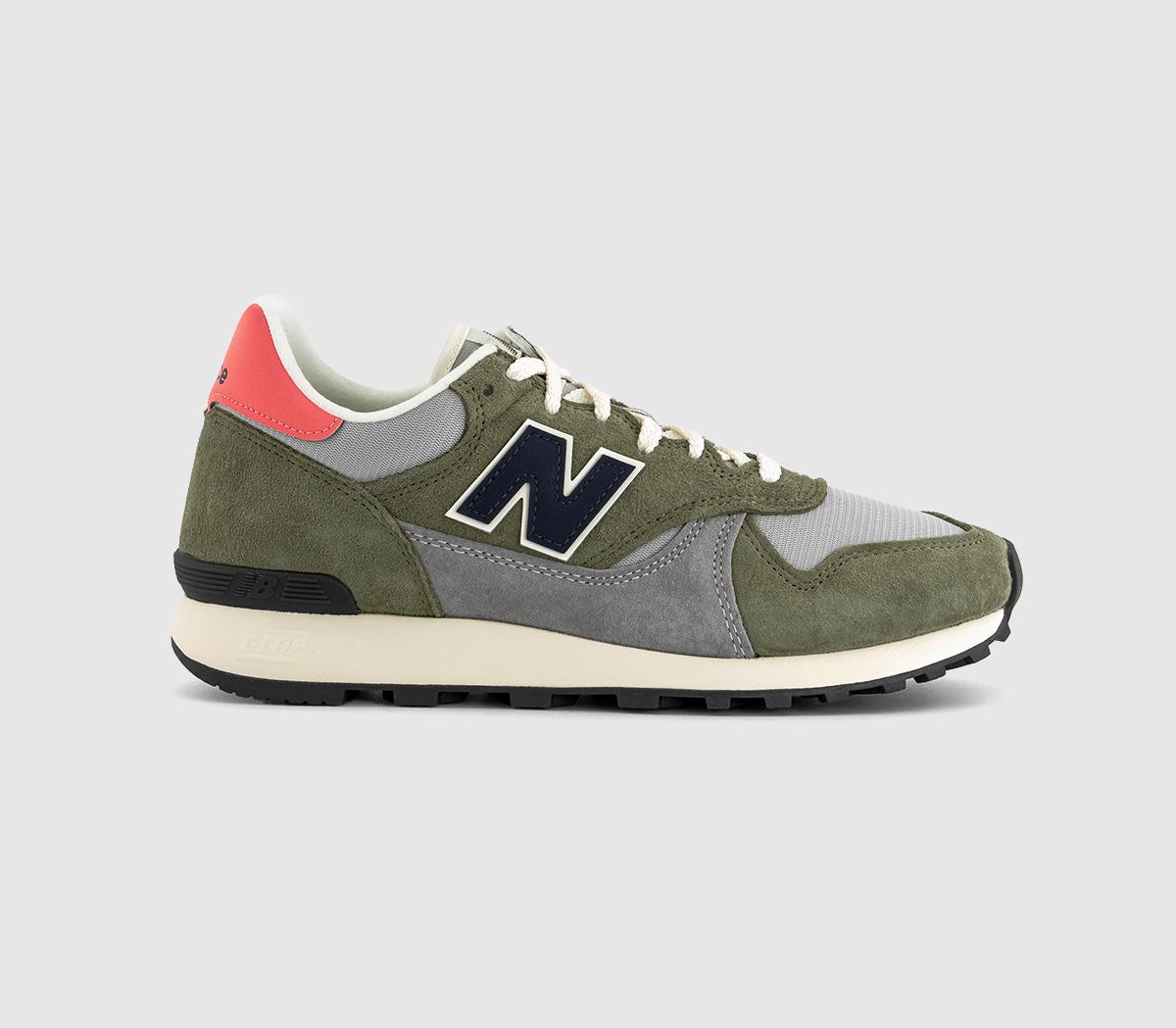 Click here for New Balance Boys 475 Trainers Dark Olive In Green... prices