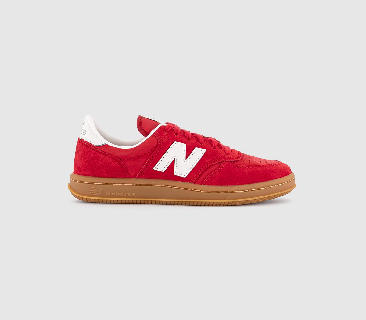 Click here for New Balance Womens T500 Trainers Team Red Sea Salt... prices
