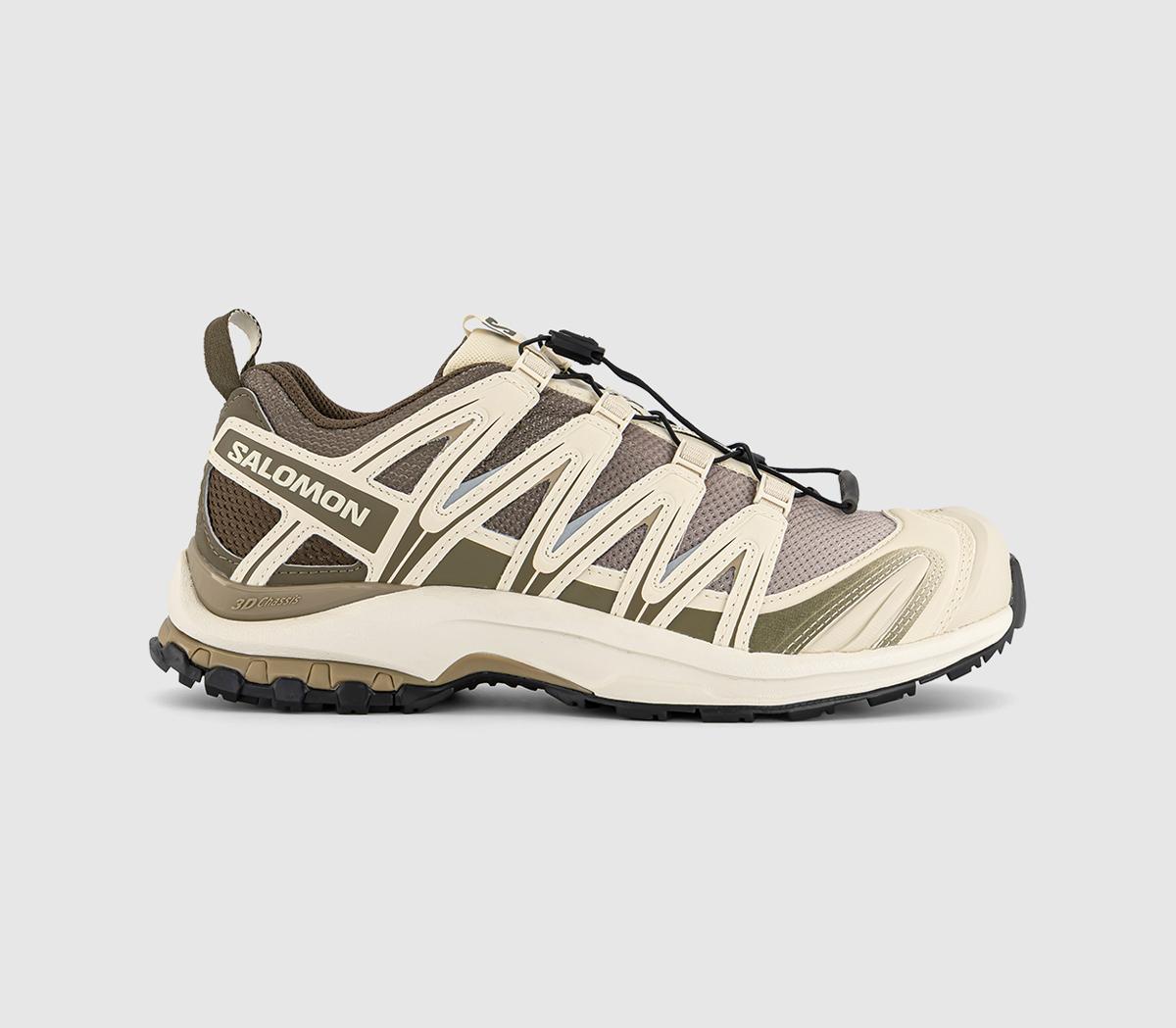 Click here for Salomon Womens XA Pro 3D Trainers Stone Gra Almond... prices