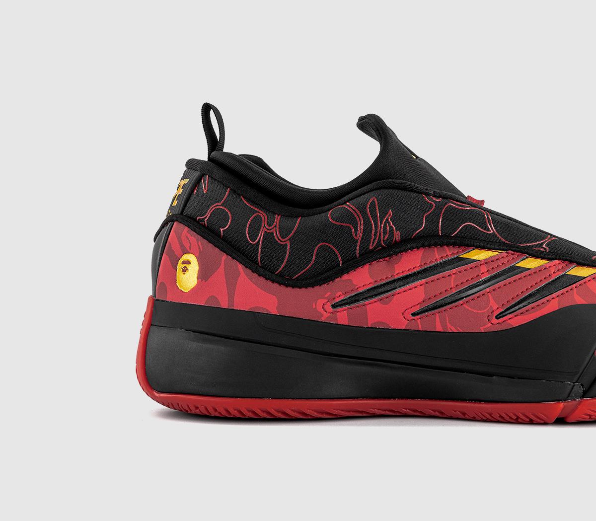 adidas Dame 9 x BAPE Trainers Better Scarlet Core Black Gold Met - Men ...