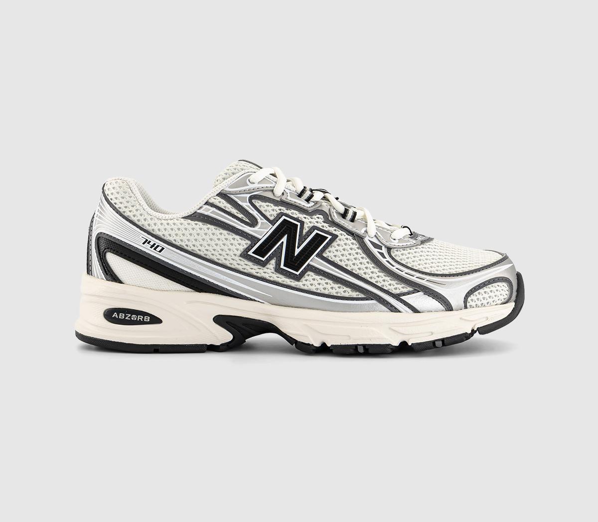 Click here for New Balance 740 Trainers Silver Black In Multi prices