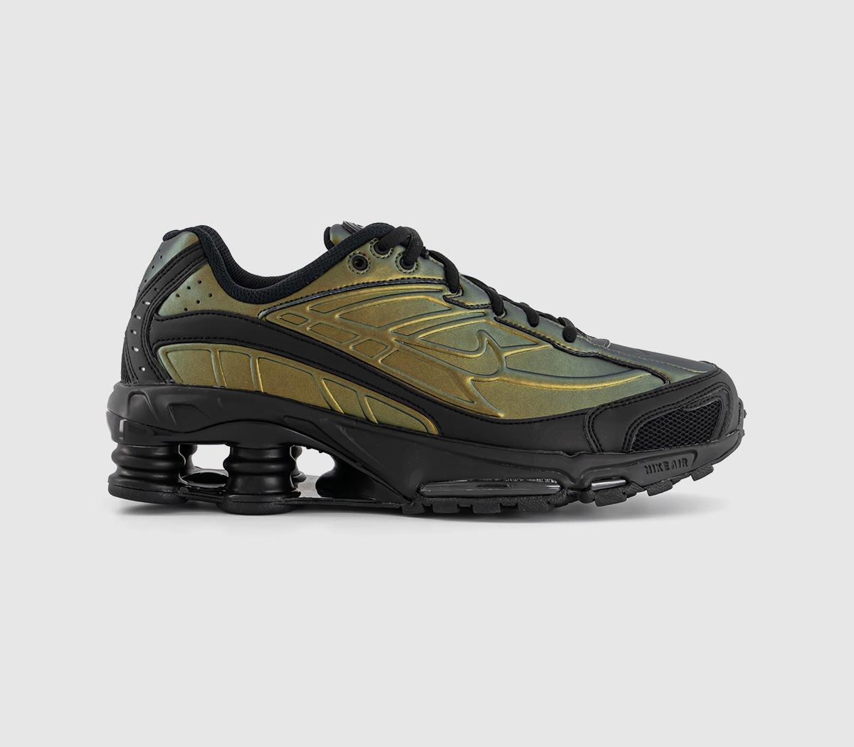 Click here for Nike Shox Ride 2 Trainers Black Black Olive Flak M... prices