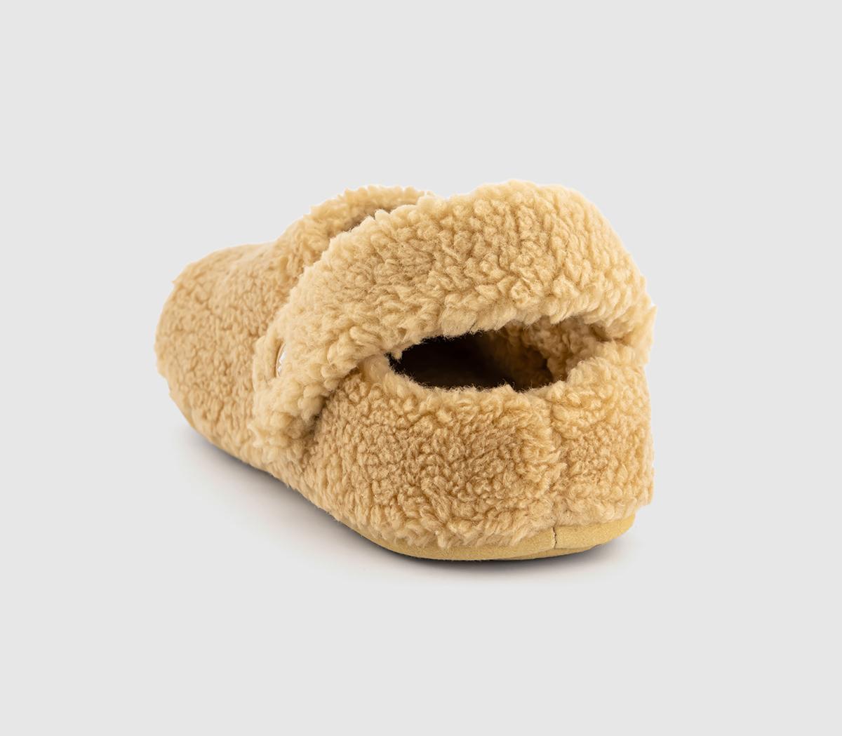 Crocs Classic Cozzzy Slippers Wheat - Women's Slippers
