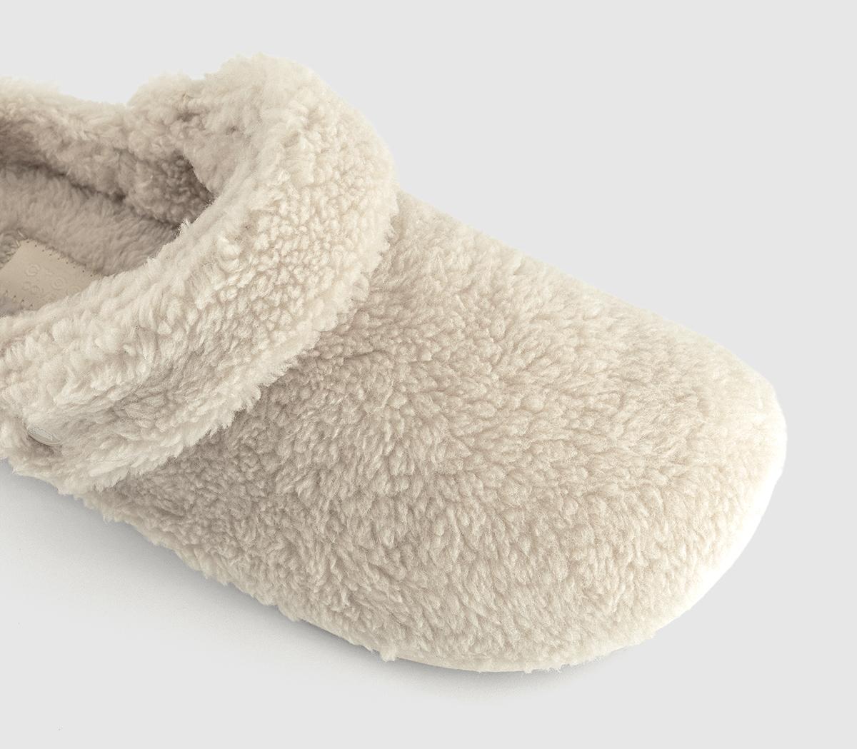 Crocs Classic Cozzzy Slippers Stucco - Flat Shoes for Women