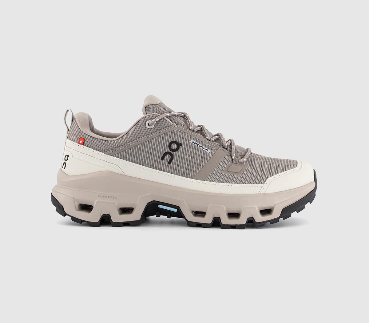 Click here for ON Cloudrock Low Waterproof Trainers Cinder Fog In... prices