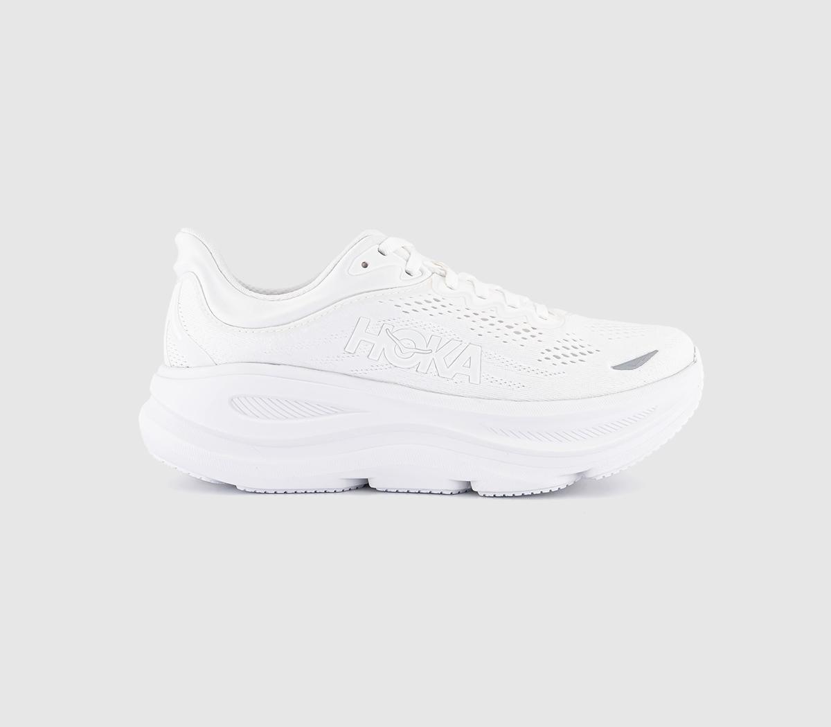 Click here for HOKA Womens Bondi 9 Trainers White White F  7 prices