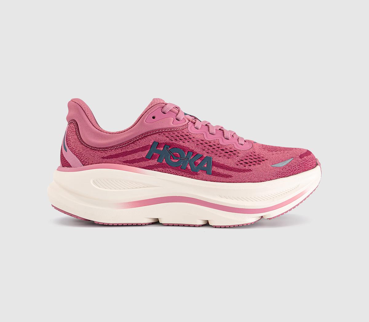 Click here for HOKA Womens Bondi 9 Trainers Lingonberry Cranberry... prices