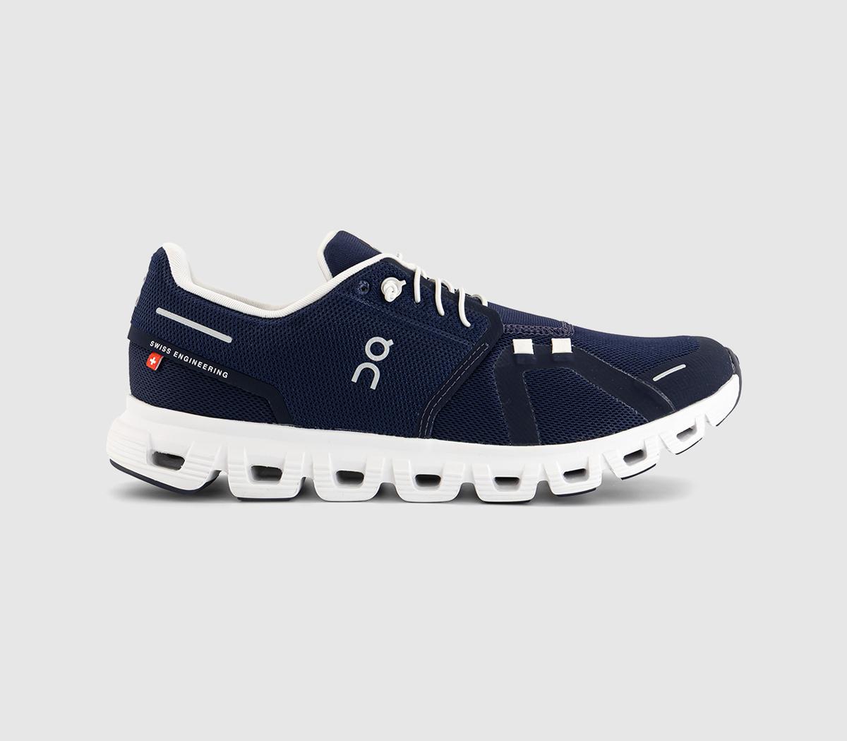 Click here for ON Mens Cloud 6 Trainers Midnight White In Black... prices