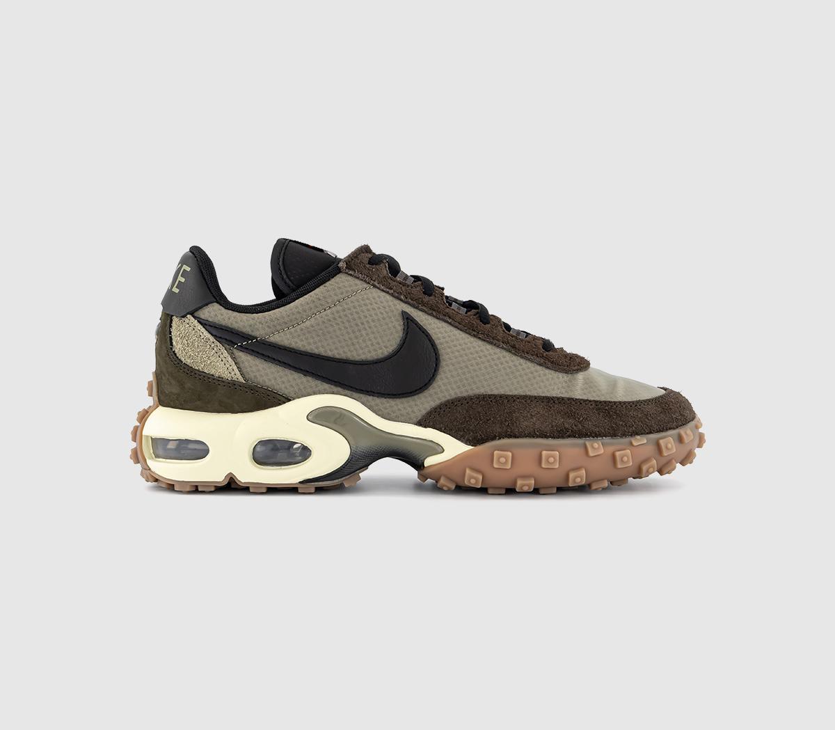 Click here for Nike Air Max Waffle Trainers Matte Olive Black Gum... prices