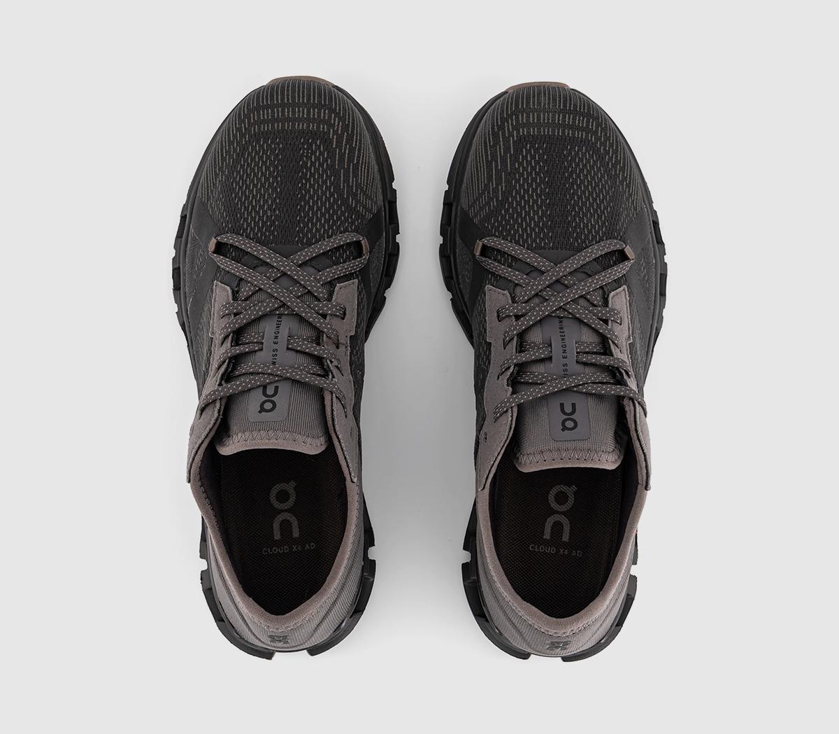 ON Cloud X 4 AD Trainers Eclipse Pebble F - Running Inspired Trainers