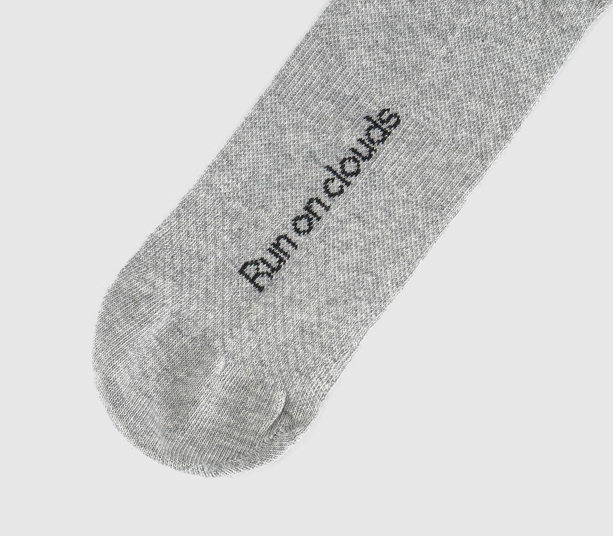 ON Logo Socks High 3 Pack Heather Grey - Socks