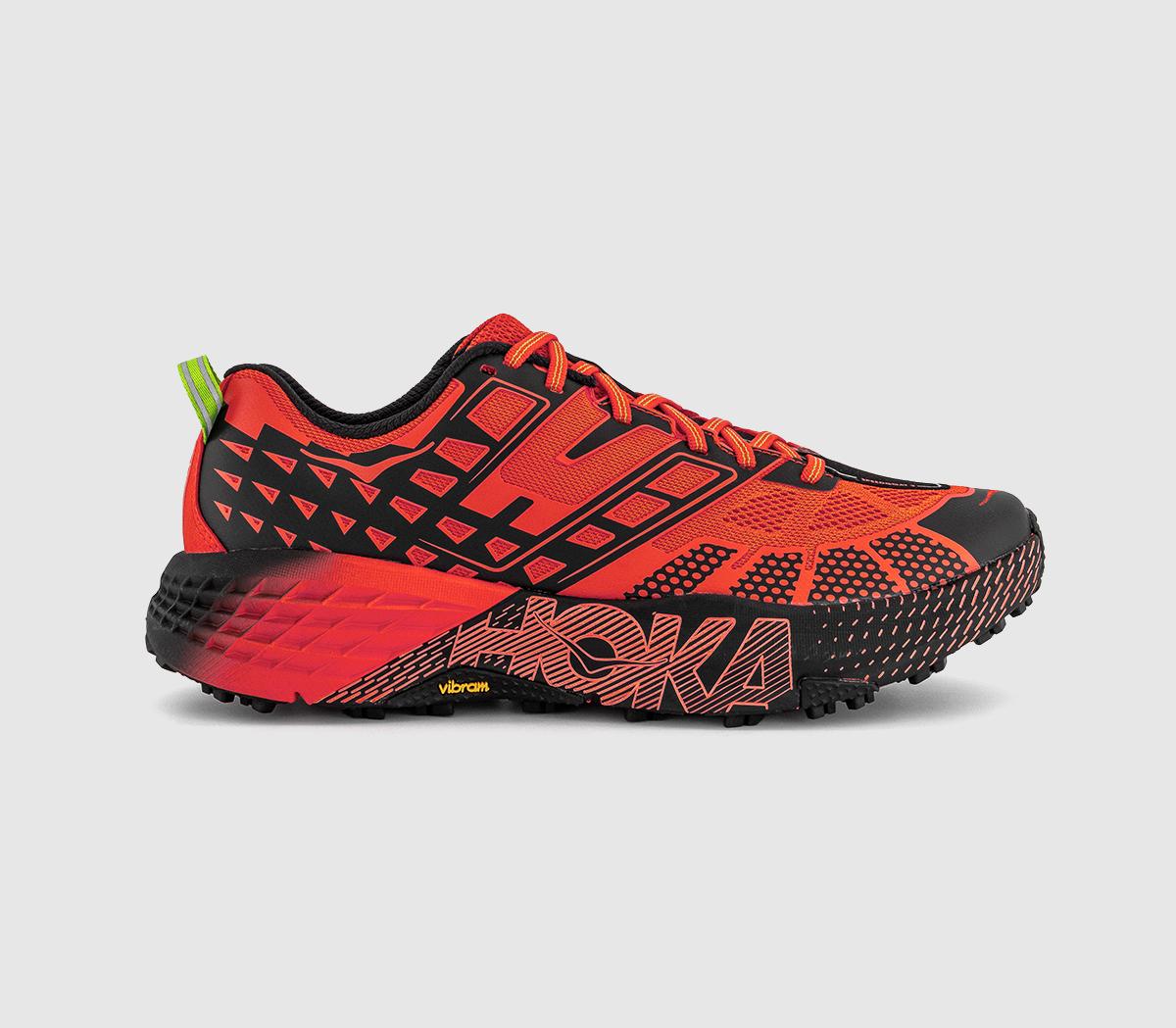 Click here for Hoka Speedgoat 2 Trainers Tomato Electric Green  6 prices