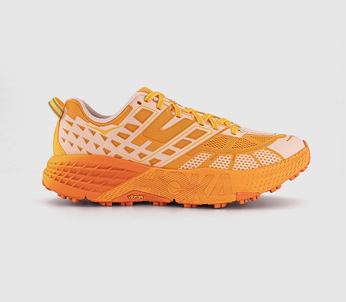 Click here for HOKA Mens Speedgoat 2 Trainers Dawn Light Sun Cora... prices