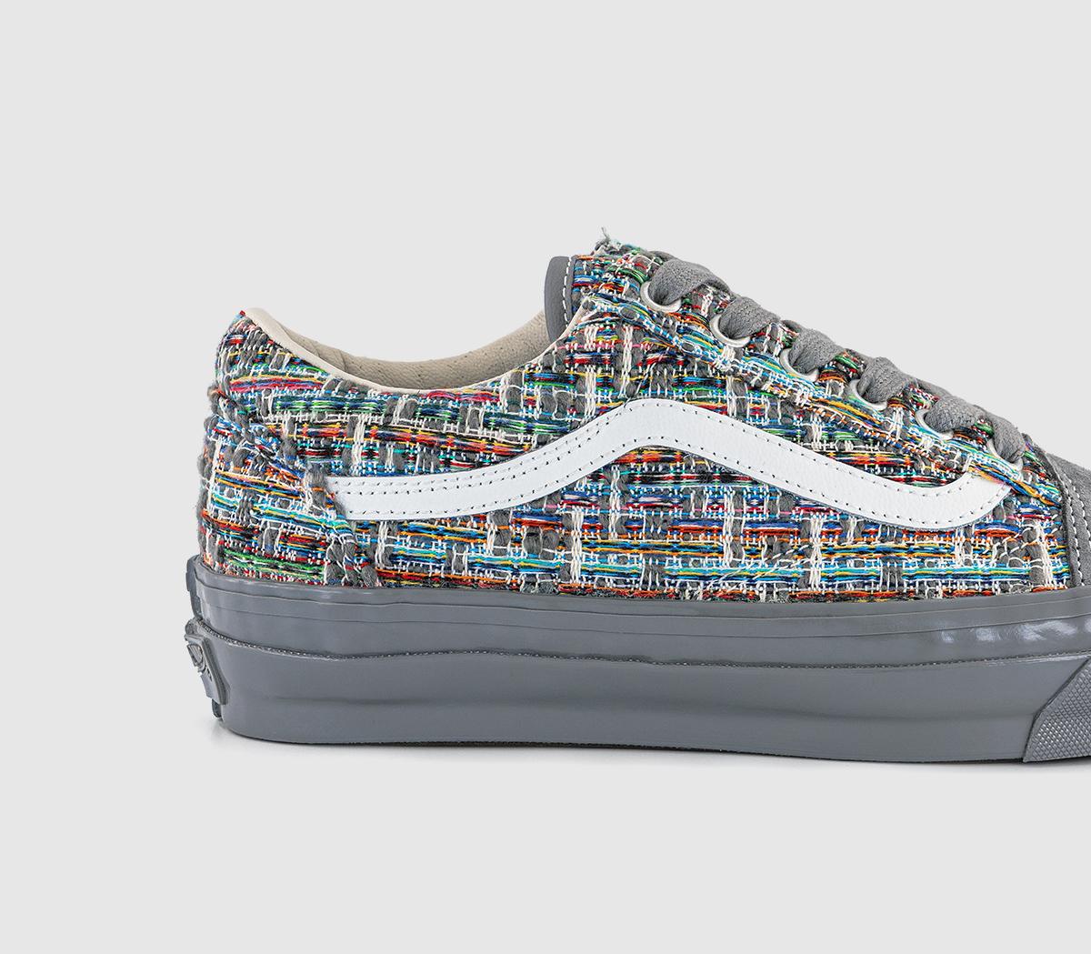 Vans LX Old Skool Shoes Tweed Frost Gray - Vans Old Skool