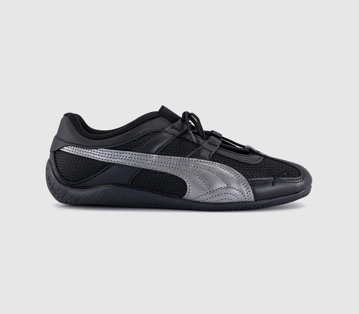 Click here for PUMA Womens Speedcat Go Trainers Black Silver  5.5 prices