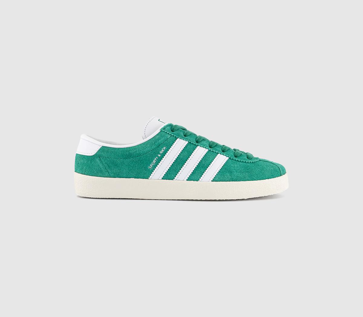 Click here for adidas Womens Blanc Sporty & Rich Court Green Whit... prices