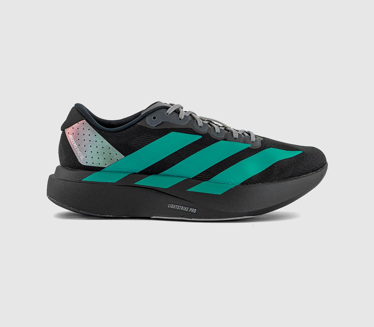 adidas Adizero Evo SL M Trainers Core Black Pure Teal Grey - Men's Trainers