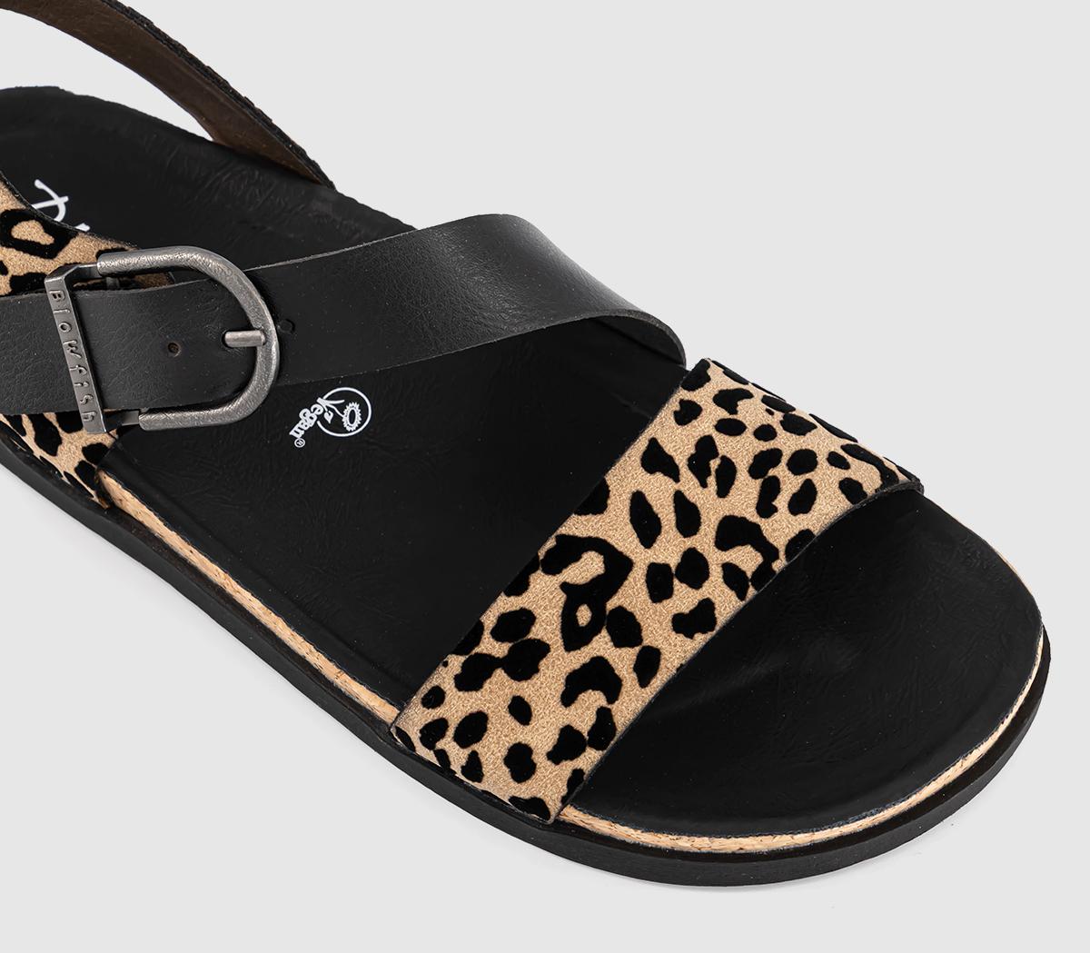 Blowfish Malibu Lance Sandals Leopard - Women’s Sandals