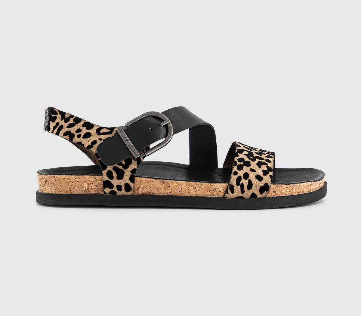 Blowfish Malibu Lance Sandals Leopard - Women’s Sandals