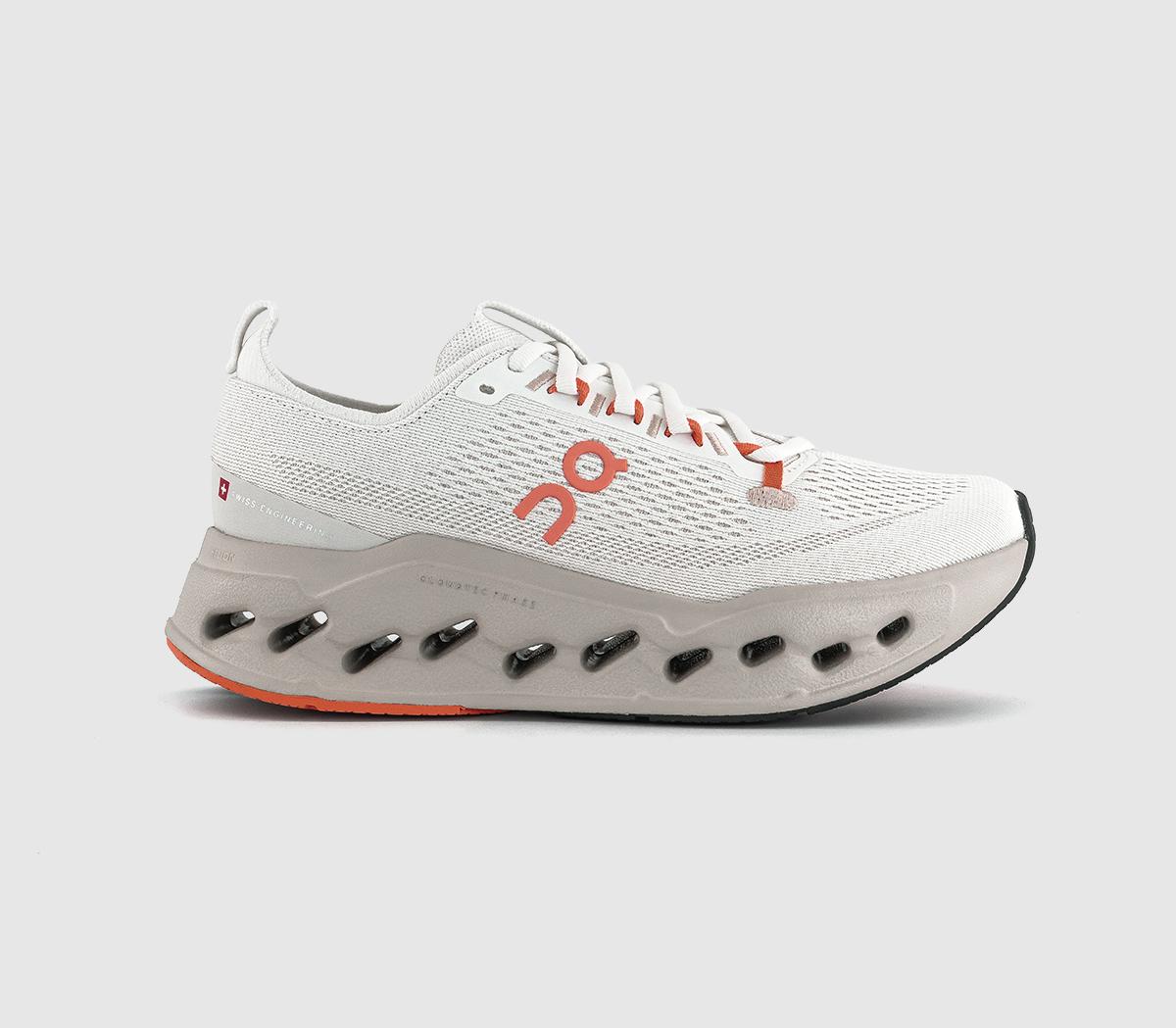 Click here for ON Womens Cloudsurfer Max Trainers Ivory SalmON Wo... prices