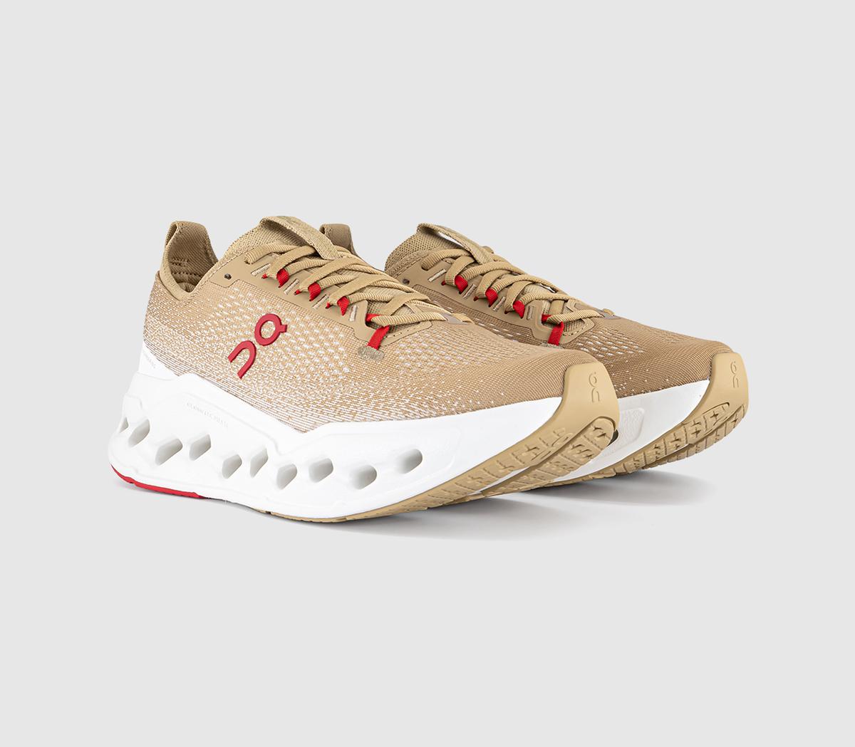 ON Cloudsurfer Max Trainers Chai Ivory F - Running Inspired Trainers