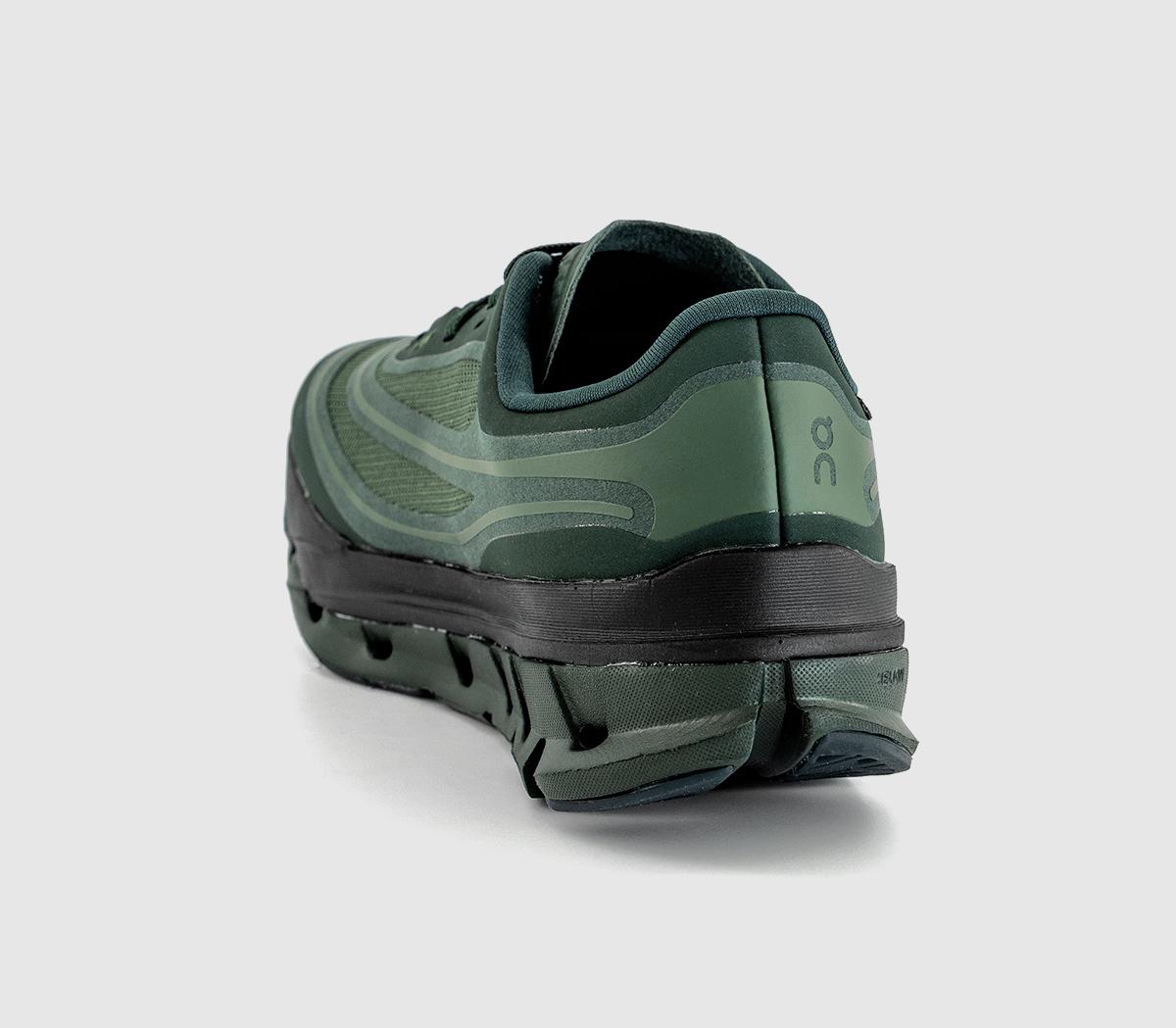 ON Cloudflow 5 AD Trainers Obsidian Evergreen - Running Inspired Trainers
