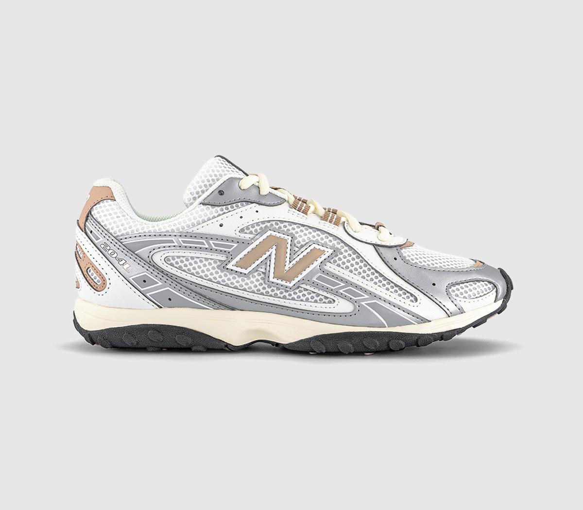 Click here for New Balance Girls 204L Trainers Silver Metallic Br... prices