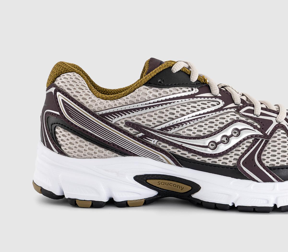 Saucony Ride Millenium Trainers Grey Wine - Women's Trainers