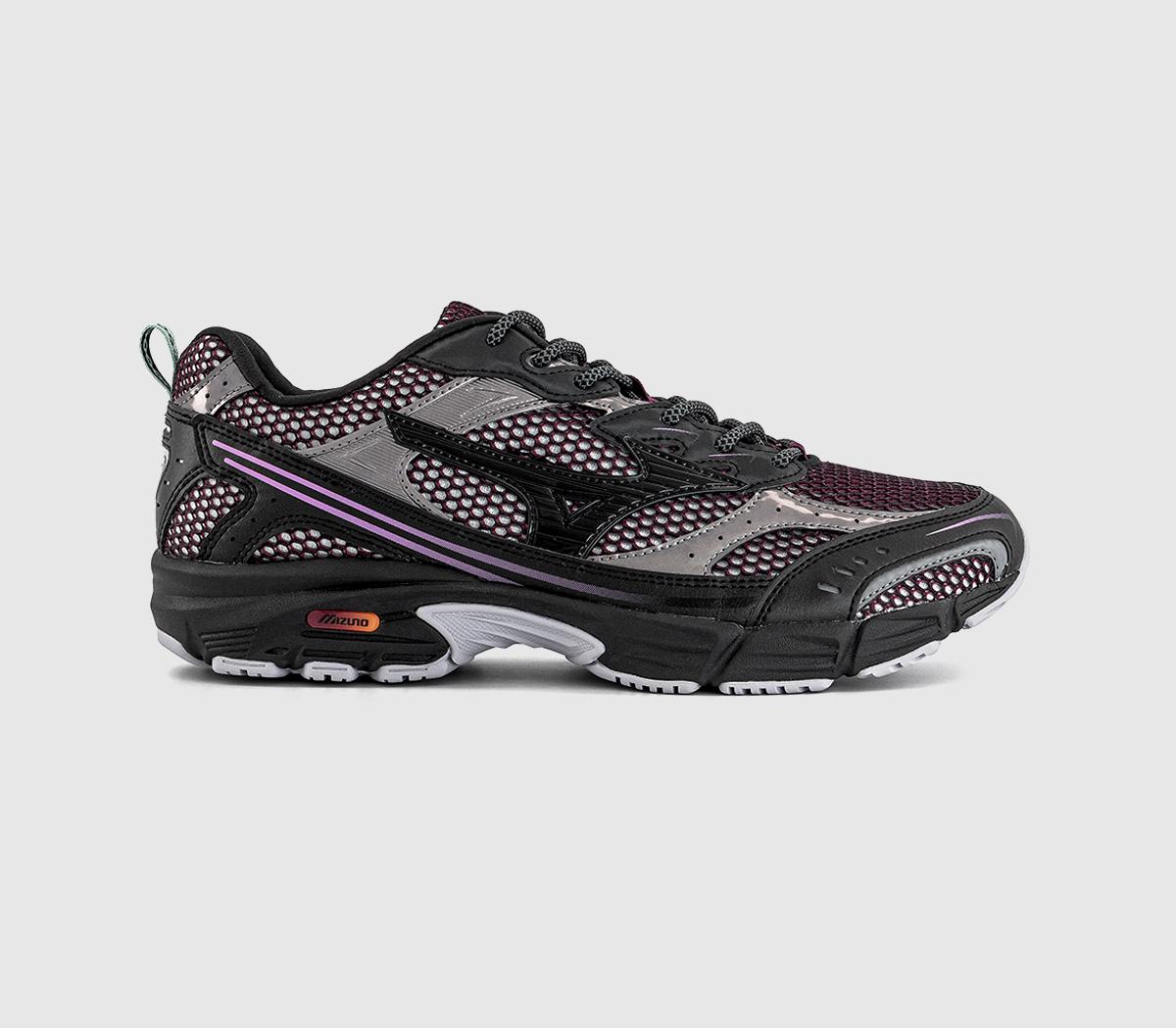 Click here for Mizuno Mxr Space Lights Trainers Black Black Valer... prices