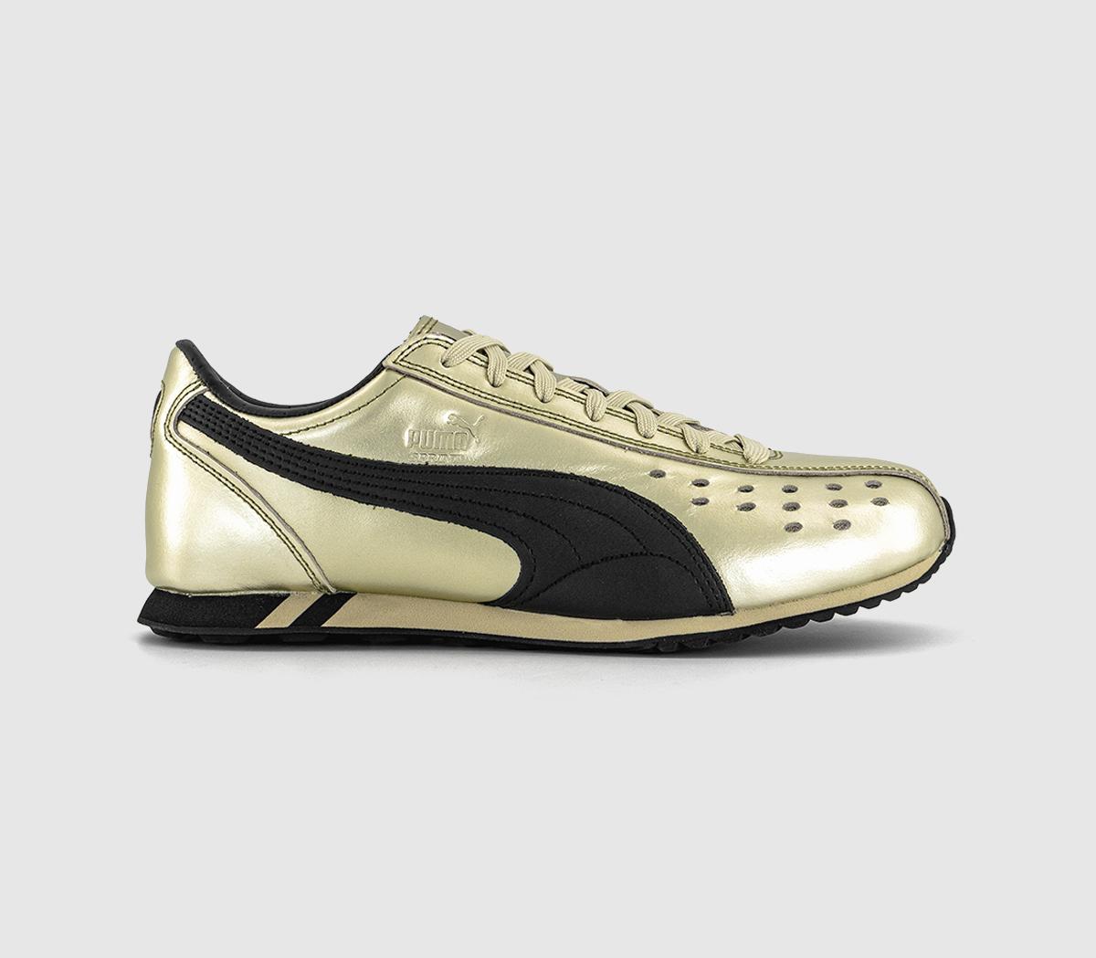 Click here for Puma Sprint Trainers Metallic Gold Black In Multi... prices