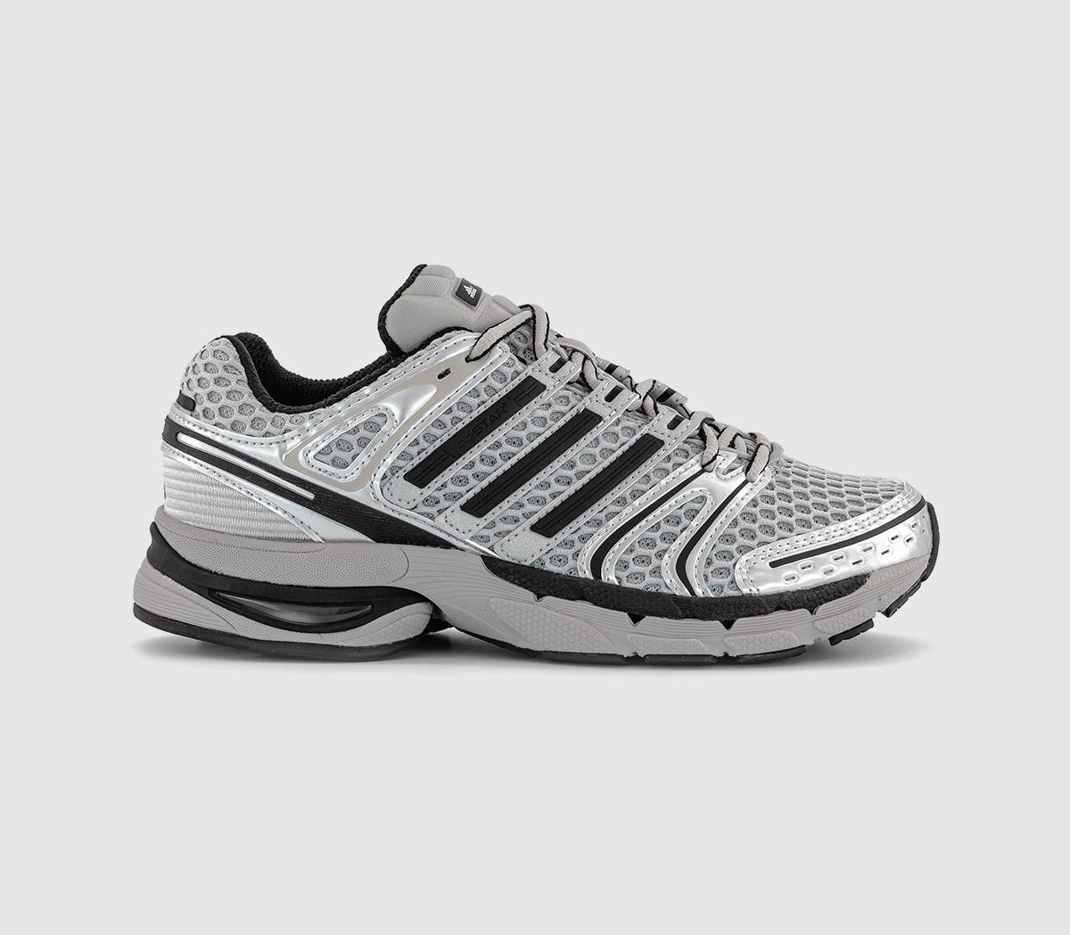 Click here for Adidas Adistar Control 5 Trainers Grey Black Silve... prices